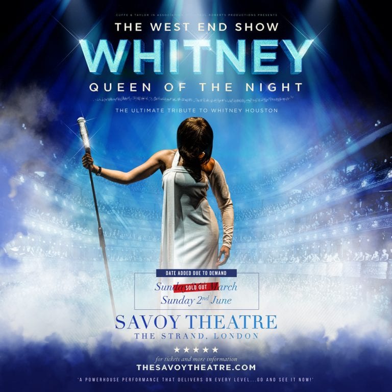 Premiere West End performance of international Whitney Houston tribute show